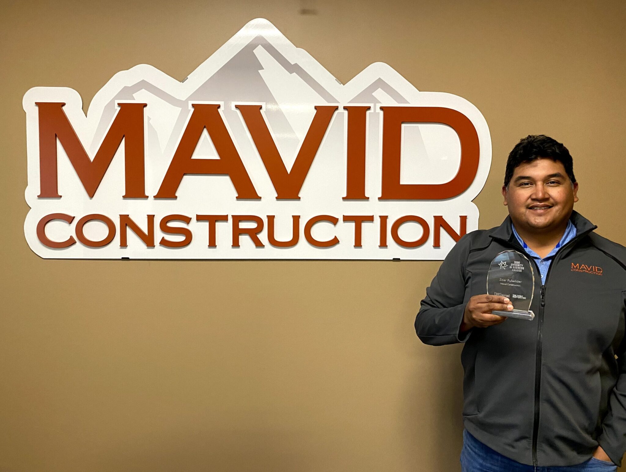 Fulwilder recognized with Diversity in Business Award - Mavid Construction